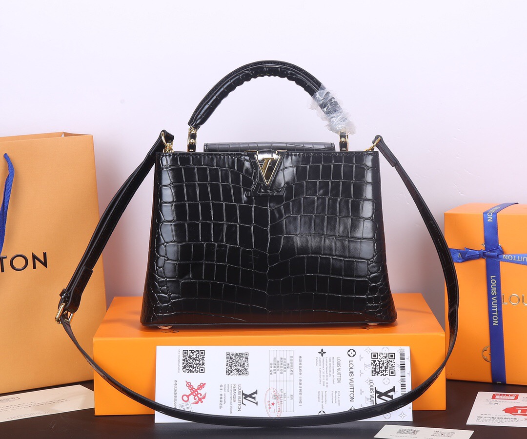 BOLSA LOUIS VUITTON CAPUCINES CROCODILE
